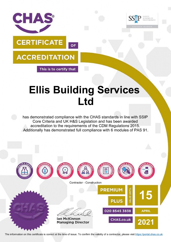 CHAS - Premium Plus Accreditation - EBS